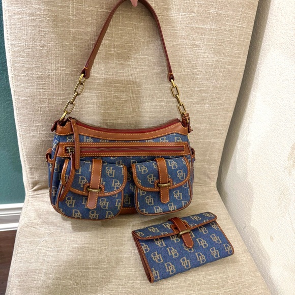 Dooney & Bourke | Bags | Vintage Dooney Bourke Y2k Denim Saddle ...